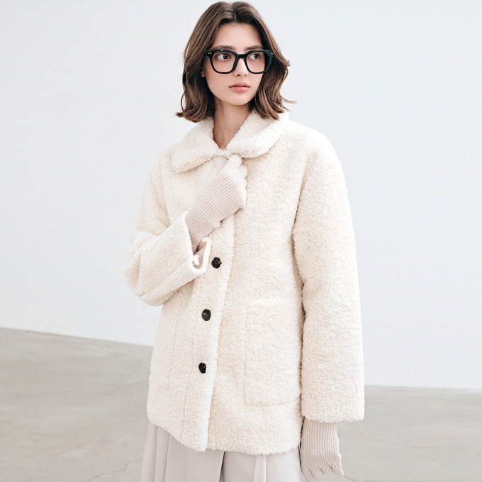 DUFFLE MUSTANG JACKET_IVORY - 하고(HAGO)