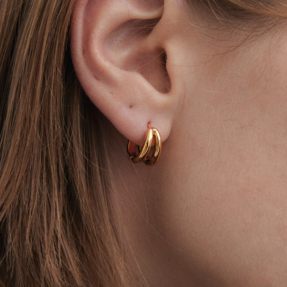 Glue earring_gold - 하고(HAGO)