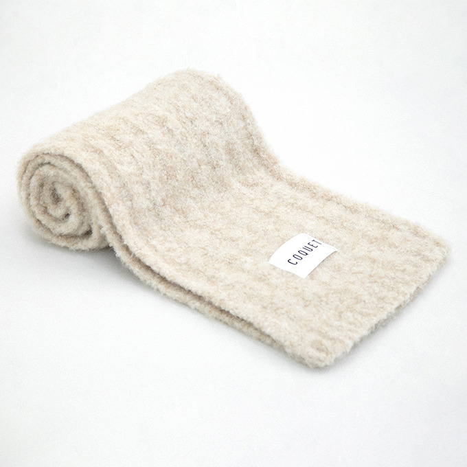 HEAVY BOUCLE LONG MUFFLER BEIGE - HAGO(하고)