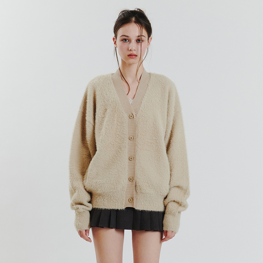 [LIVE특가]EVA FUR CARDIGAN beige - 하고(HAGO)