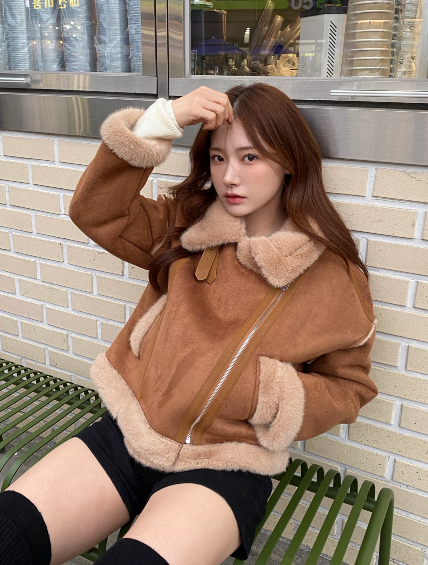 [TWEE] [정향`pick] 언시닝 스웨이드 무스탕 - 하고(HAGO)