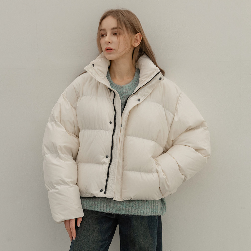 STRING PUFFER DUCK DOWN PADDING (IVORY) - 하고(HAGO)
