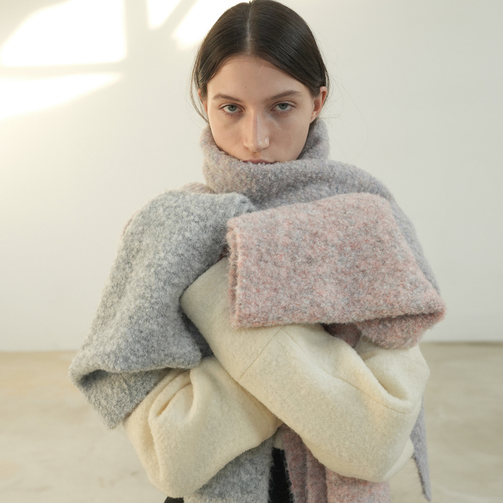 BOUCLE WOOL MUFFLER / 3COLOR - 하고(hago)