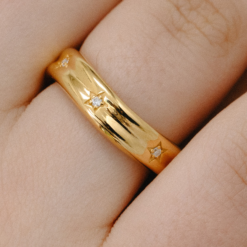 Aurora stella gold Ring - HAGO(하고)