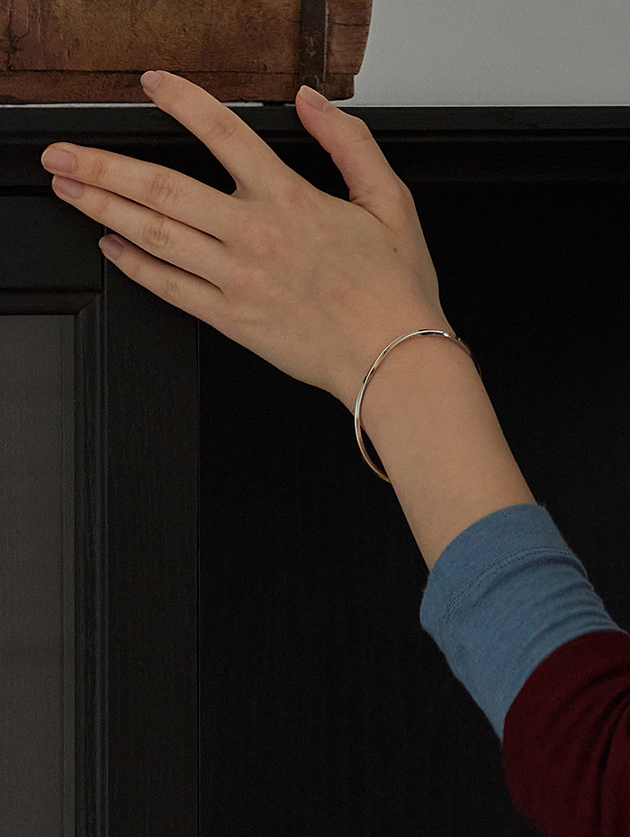 [silver 925] Twisted Bangle Bracelet - 하고(hago) - 하고