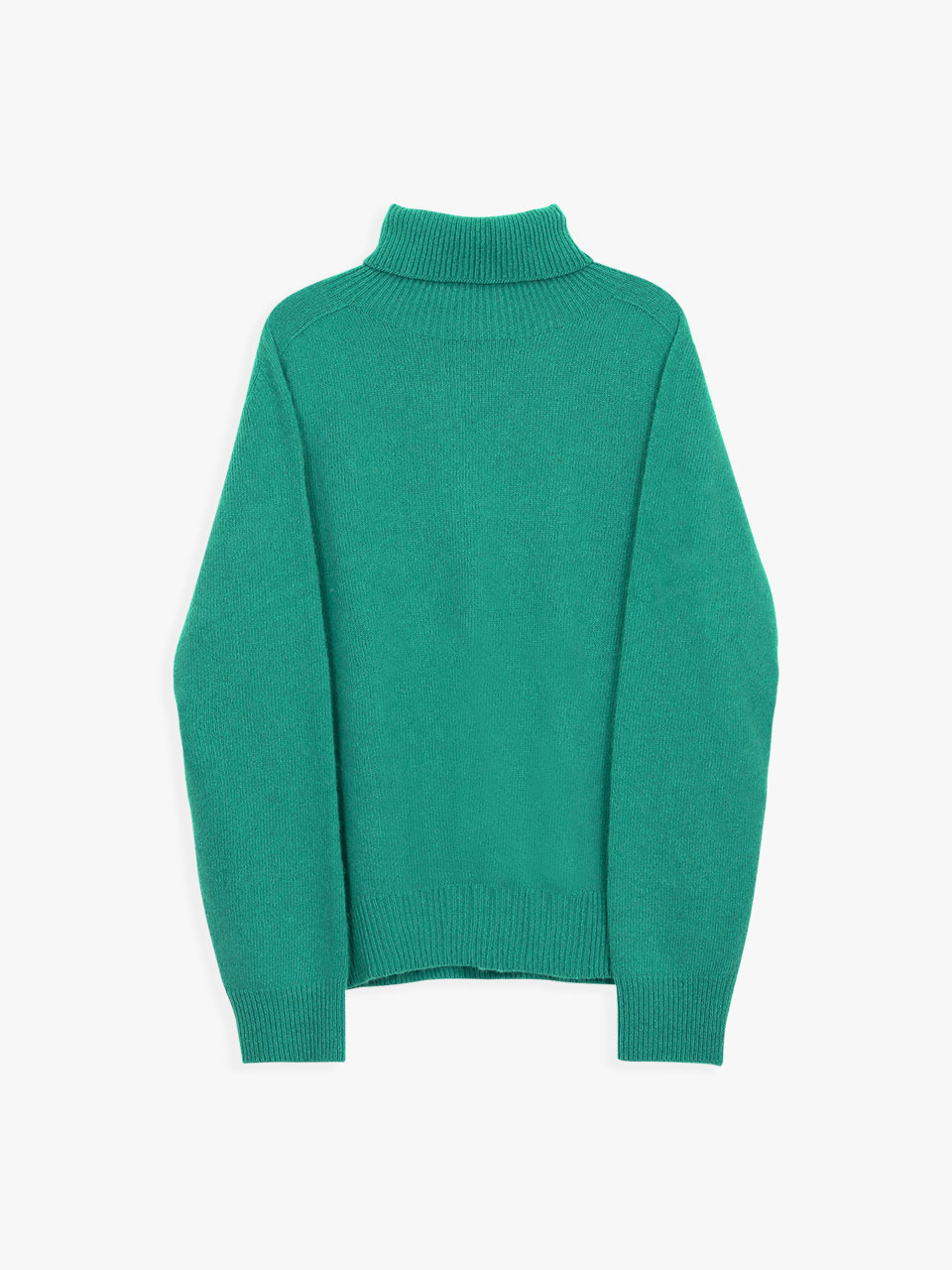WHOLE GARMENT LOOSE FIT TURTLENECK KNIT_GREEN - HAGO(하고)