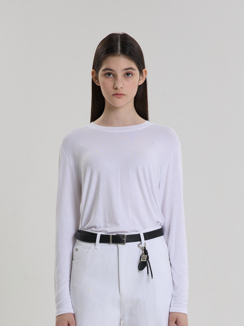 [라이징특가]BASIC ROUND T-SHIRT_WHITE - 하고(HAGO)