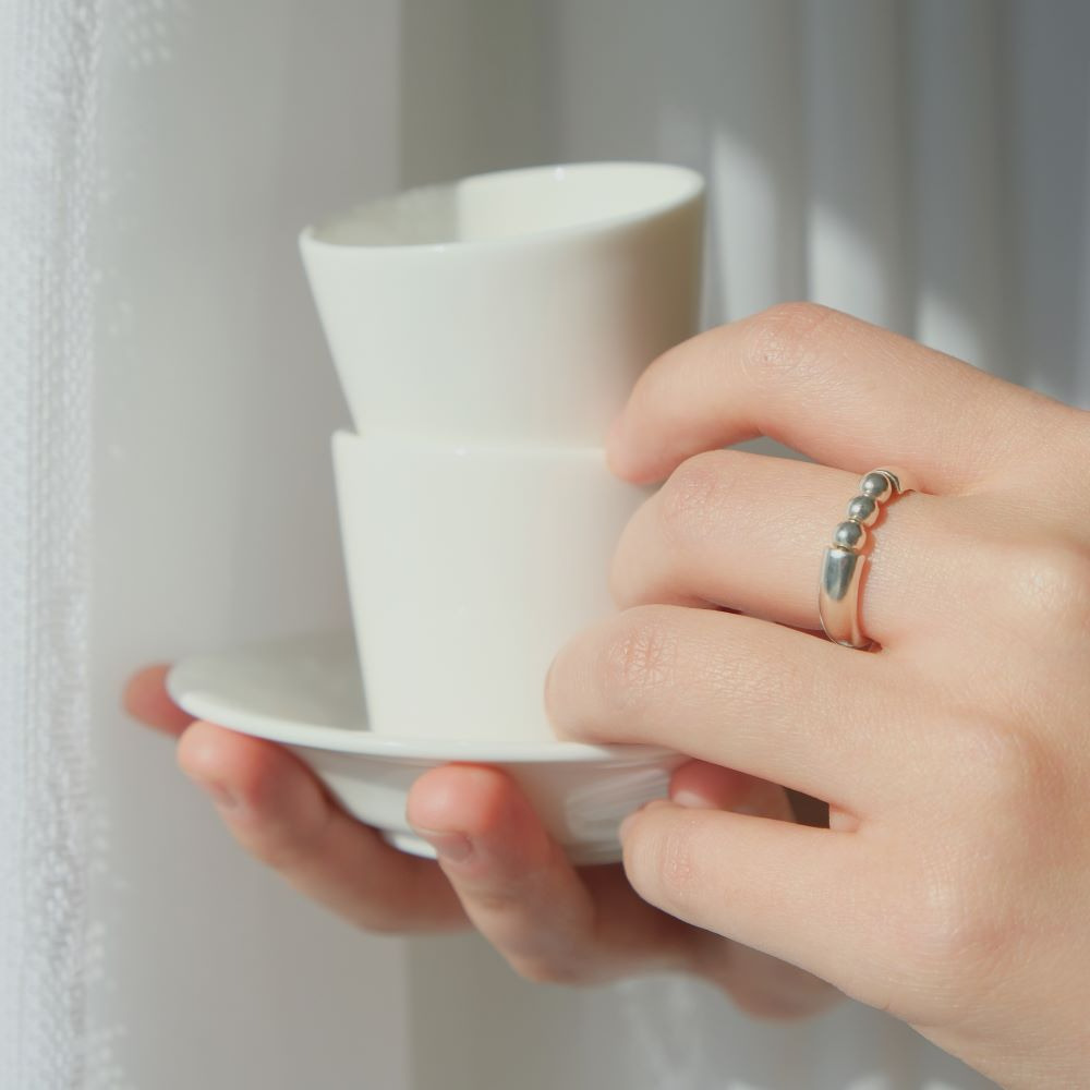 candy ring (silver ball) - HAGO(하고)