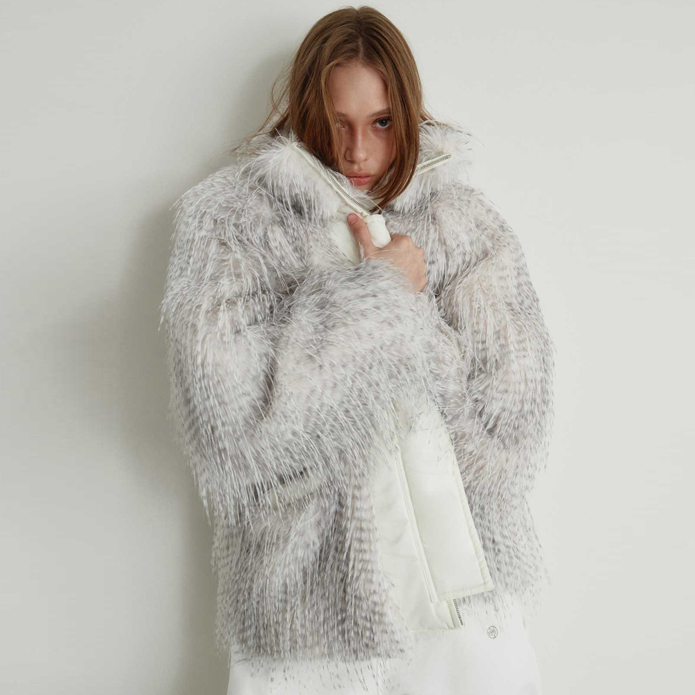 G_LAYERED DYE FUR REVERSIBLE JUMPER - HAGO(하고)