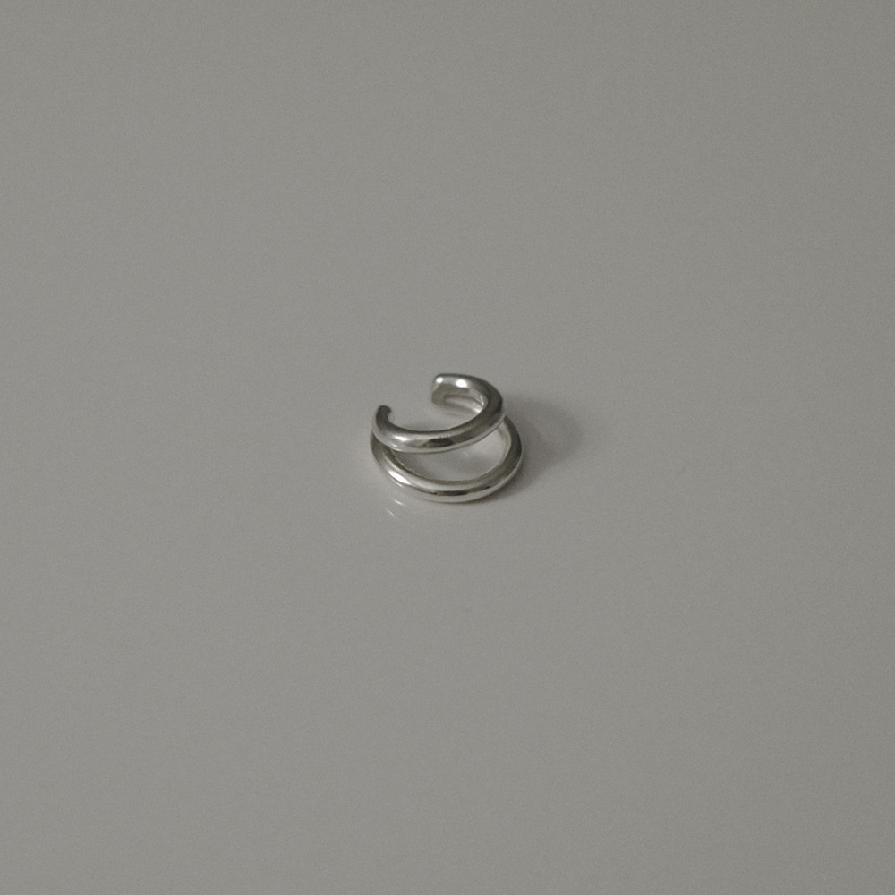 Double hoop earcuff - 하고(HAGO)