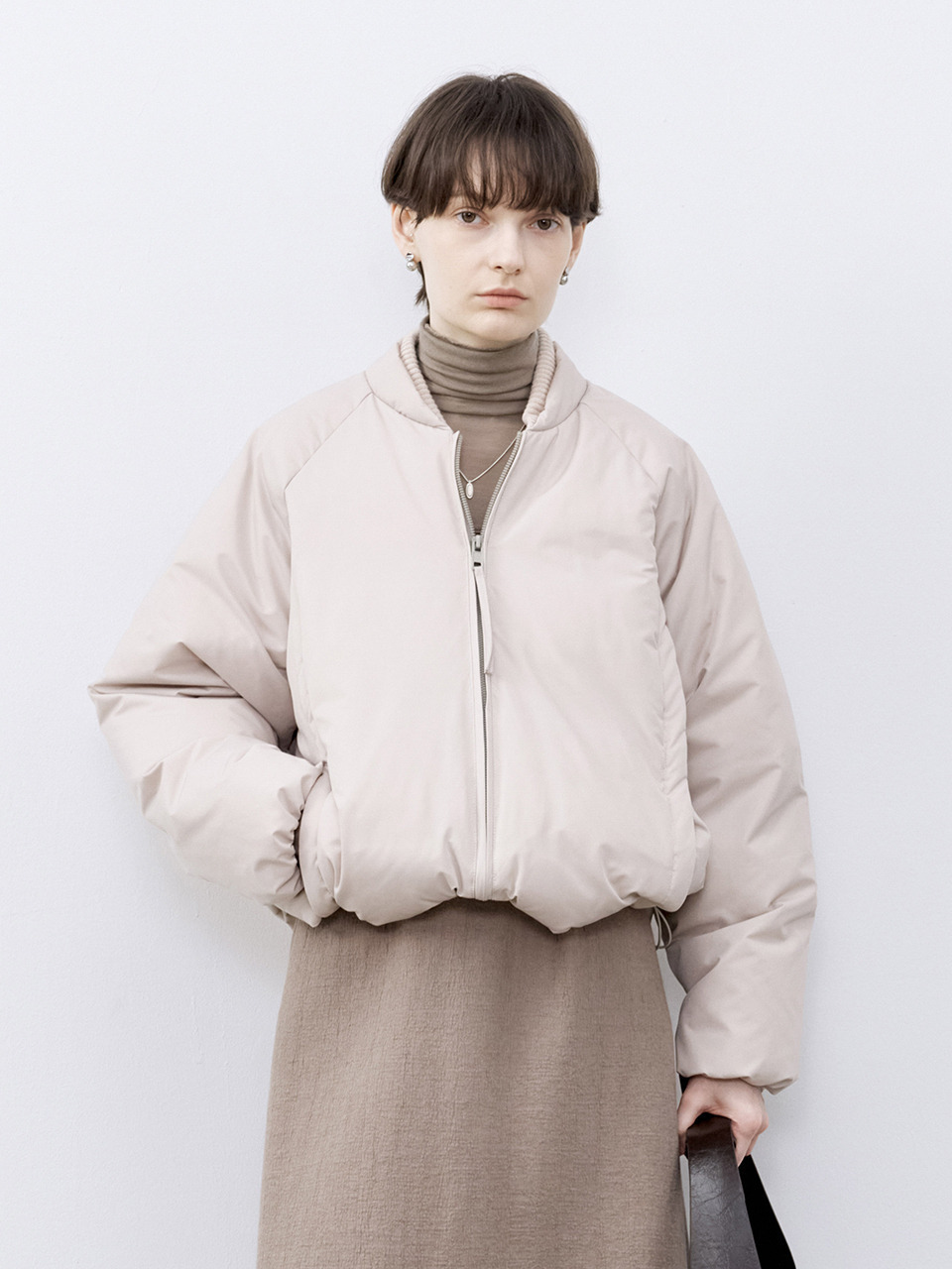 TG_Raglan sleeve short padding jacket - HAGO(하고)