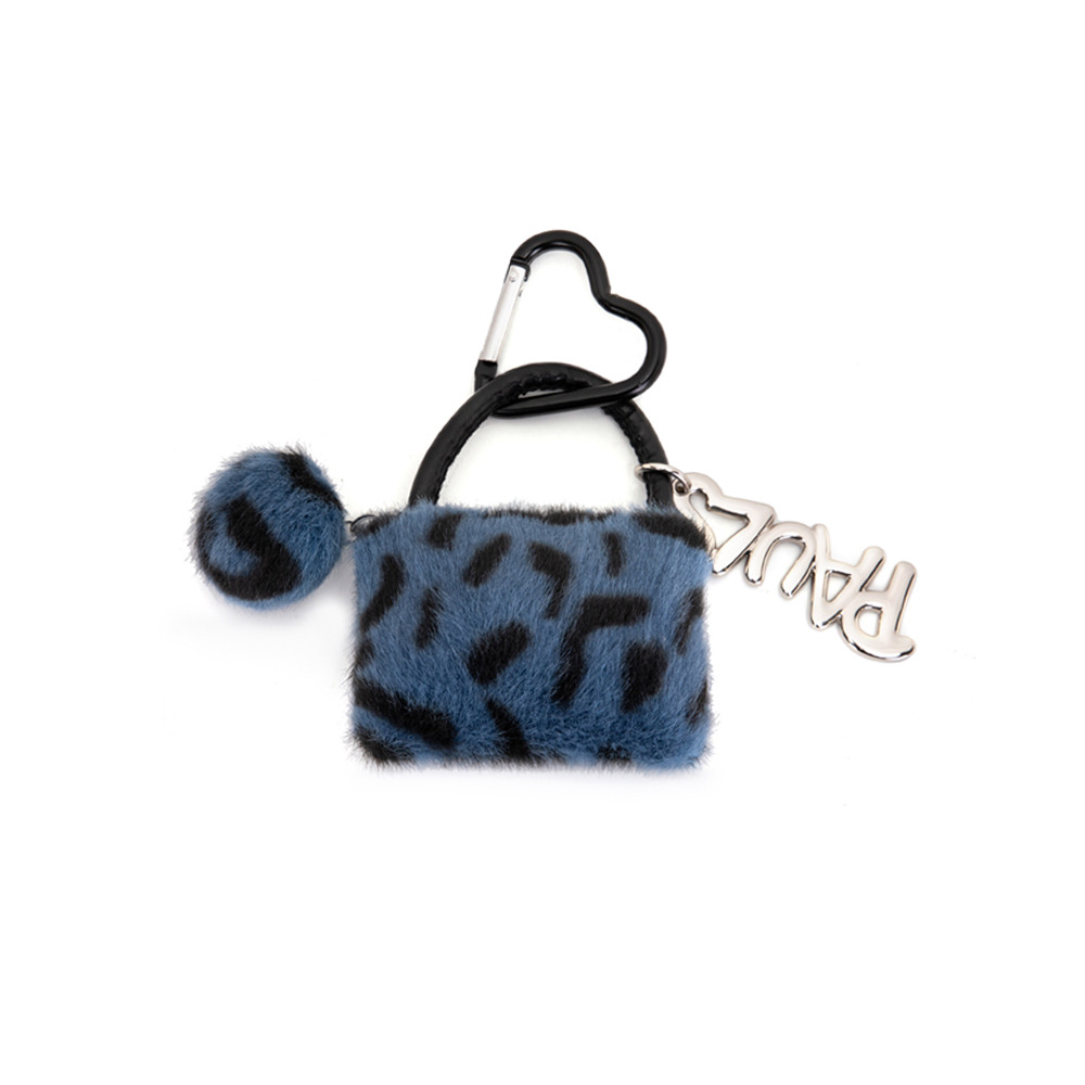 LEOPARD MINI BAG KEY RING [BLUE] - HAGO(하고)