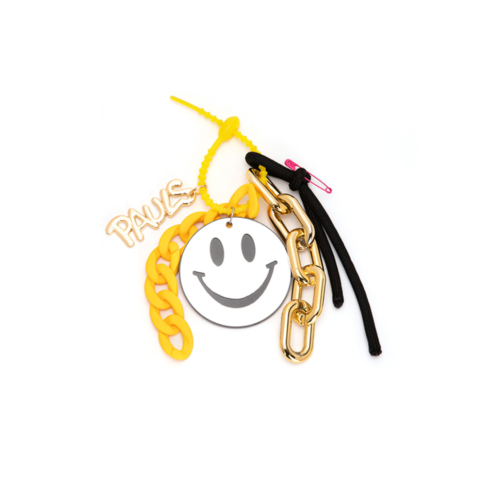 SMILE CHAIN KEY RING [GOLD] - 하고(HAGO)