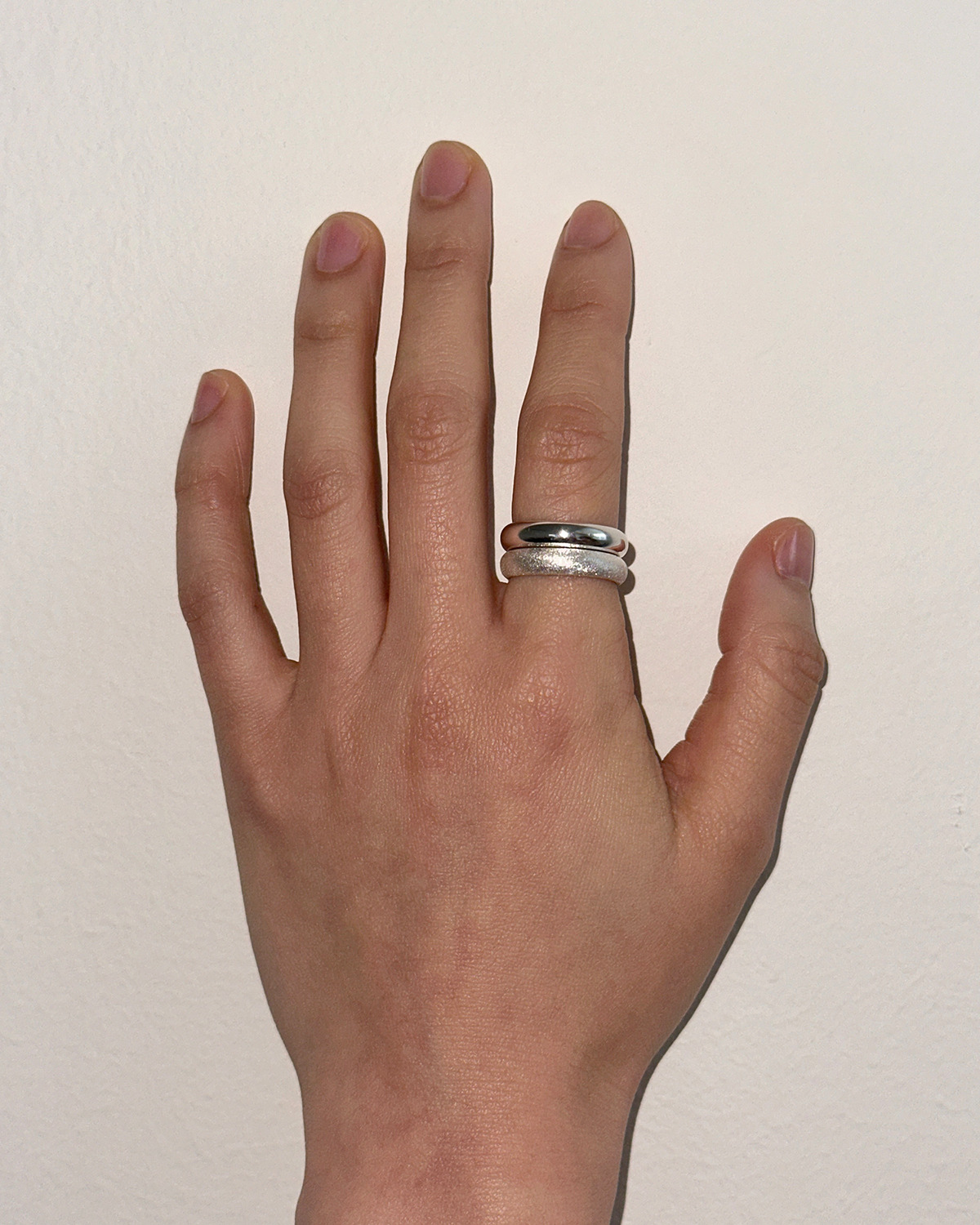 bold texture ring set (2 pieces) - HAGO(하고)