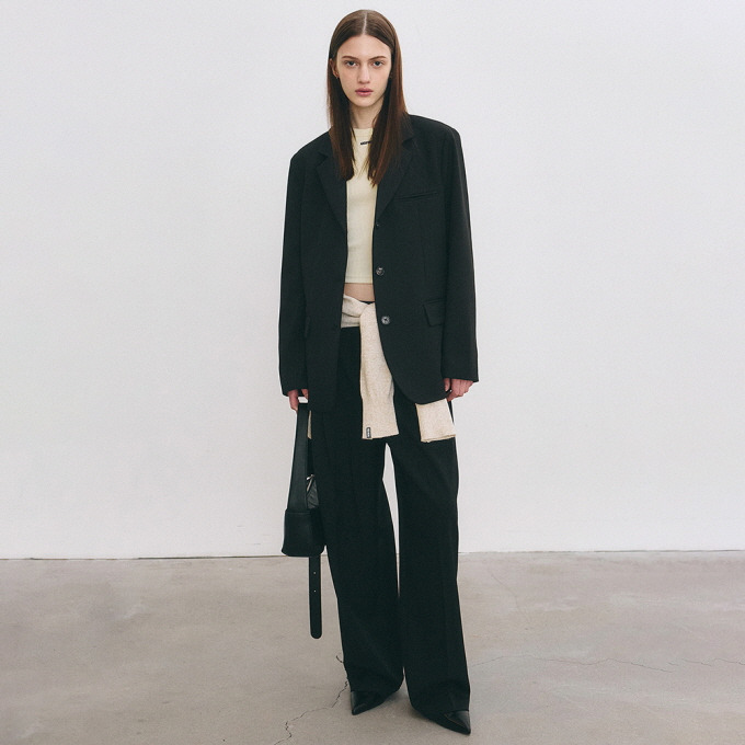 MINIMAL CLASSIC SUIT SET UP_BLACK - HAGO(하고)