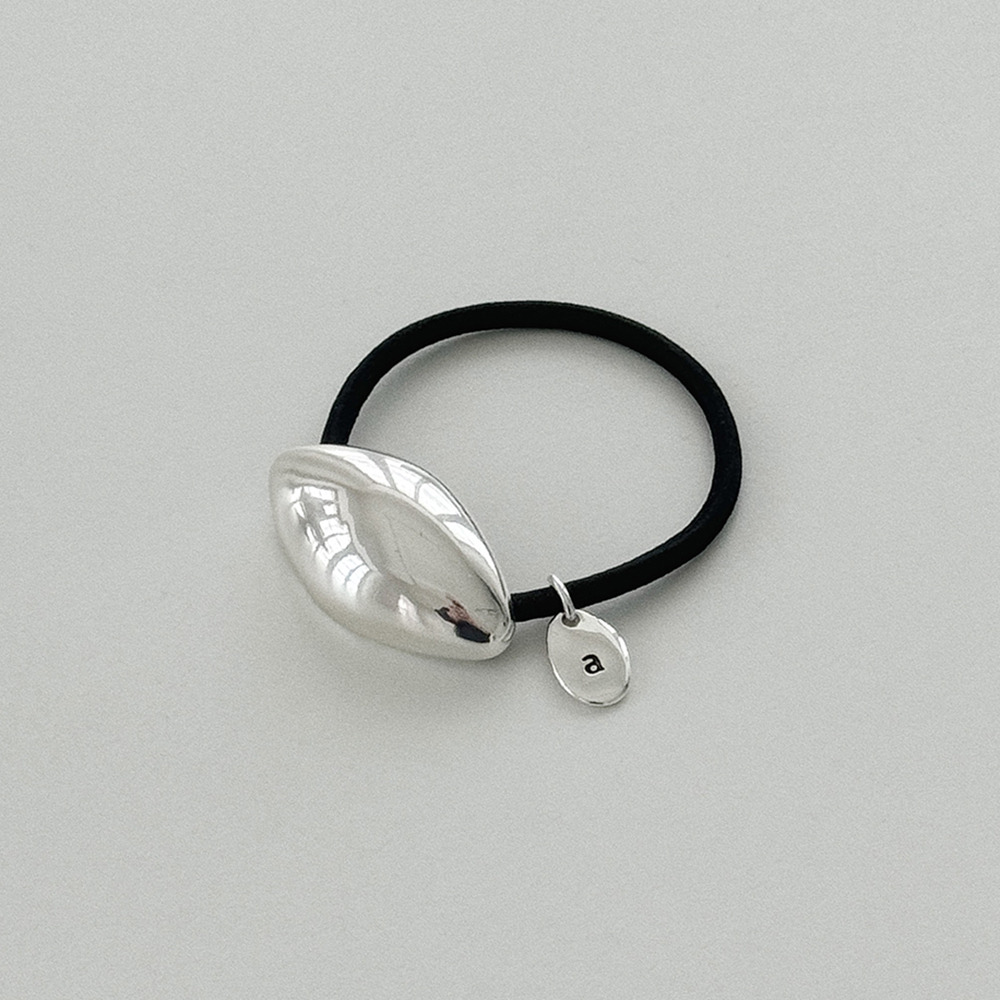 Pebble Initials Hair Band [Silver] - HAGO(하고)