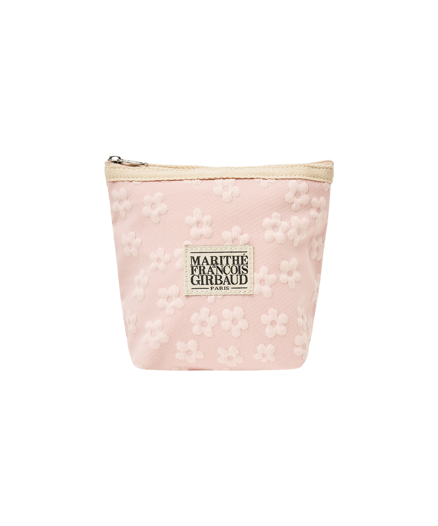 CLASSIC LOGO EMBO FLOWER POUCH pink - 하고(HAGO)