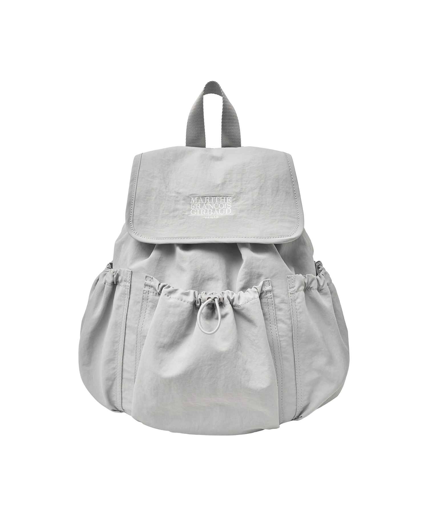 CLASSIC LOGO STOPPER POCKET BACKPACK gray - HAGO(하고)