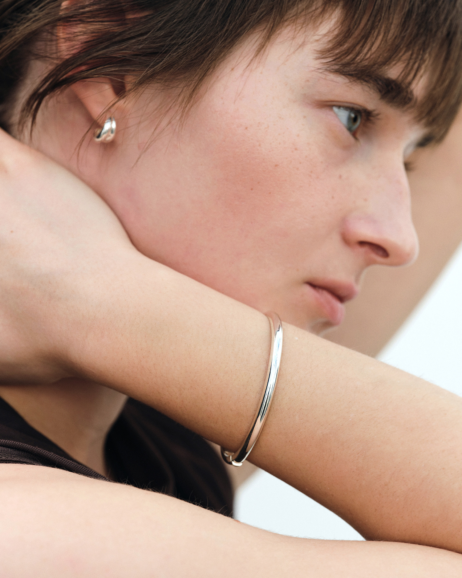 Classic Circle Bangle (silver925) - HAGO(하고)