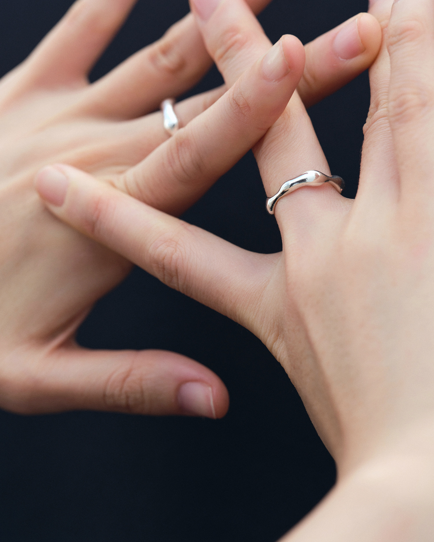 Rough Wave Ring (silver925) - HAGO(하고)