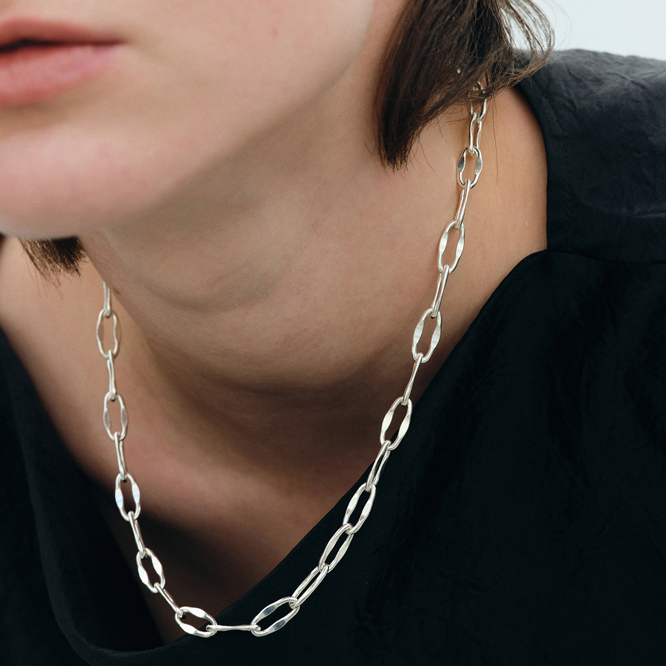 New Circle Necklace (silver925) - 하고(HAGO)