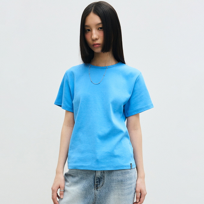 SPECIAL BASIC HALF TOP_BLUE - 하고(HAGO)