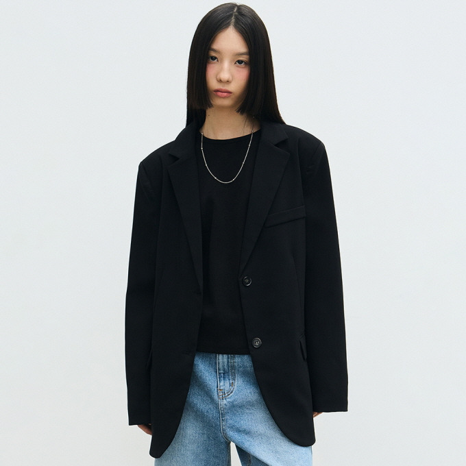 MINIMAL OVER BASIC JACKET_BLACK - HAGO(하고)