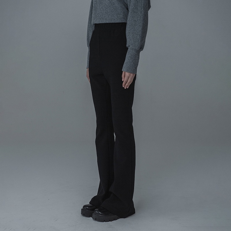 BOOTCUT FLEECE SPAN BENDING PANTS_BLACK - HAGO(하고)