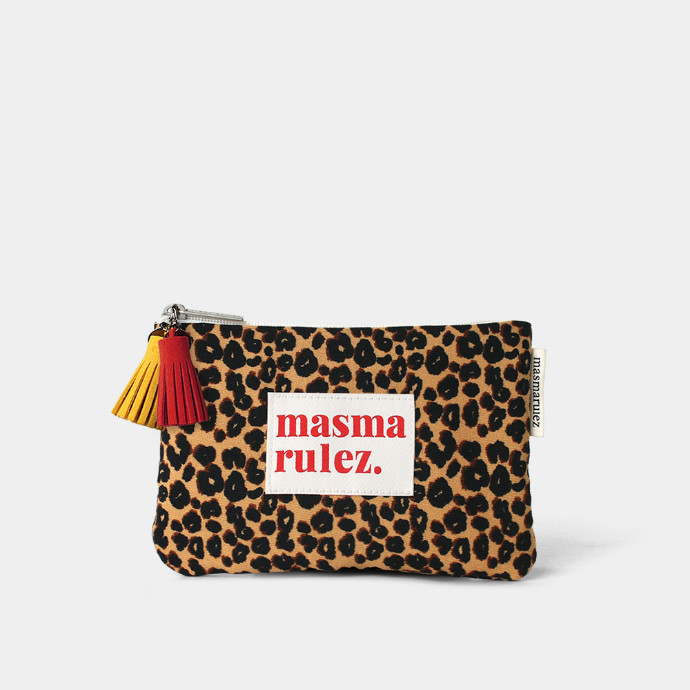 Basic pouch_Leopard - 하고(HAGO)