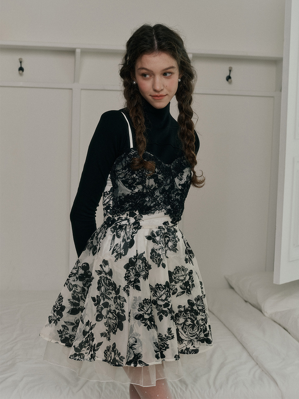 DD_Lace sling tube top dress_2color - HAGO(하고)