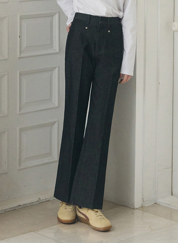 논 페이드 데님 슬랙스 [2COLORS] - HAGO(하고)