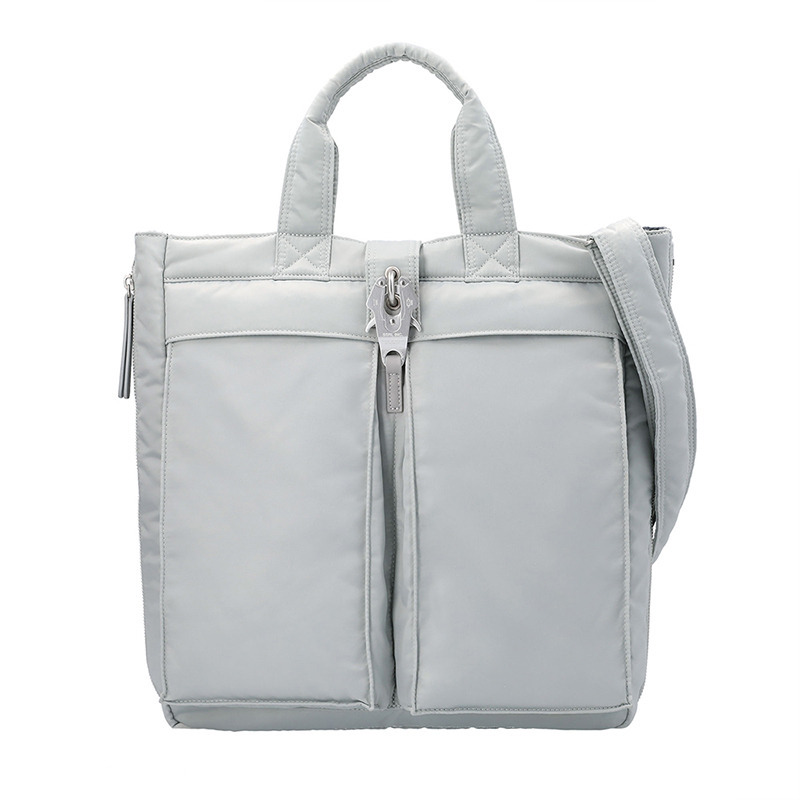 raven expandable tote bag / silver - 하고(HAGO)