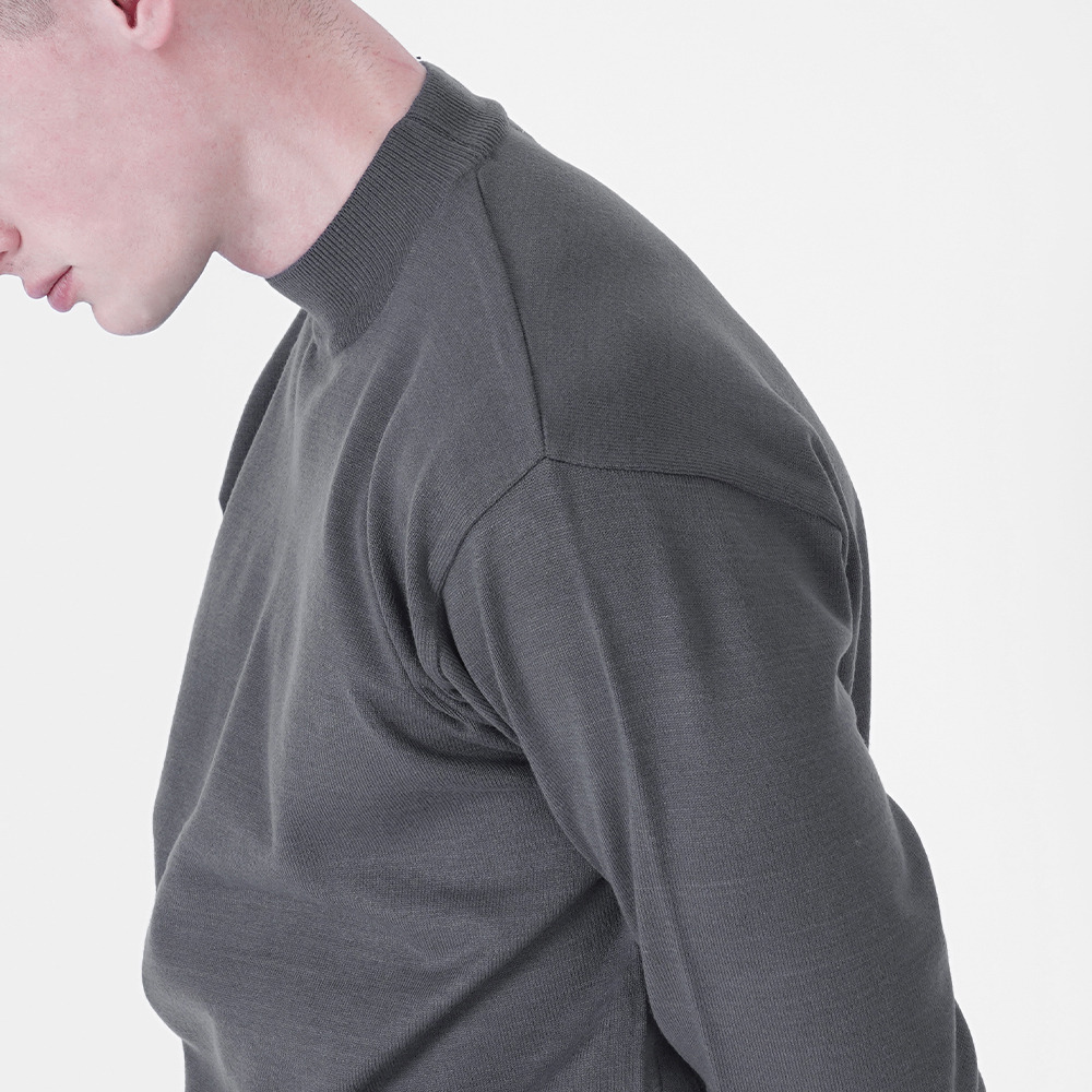 Heavy Basic Half-Neck (Chacoal) - HAGO(하고)