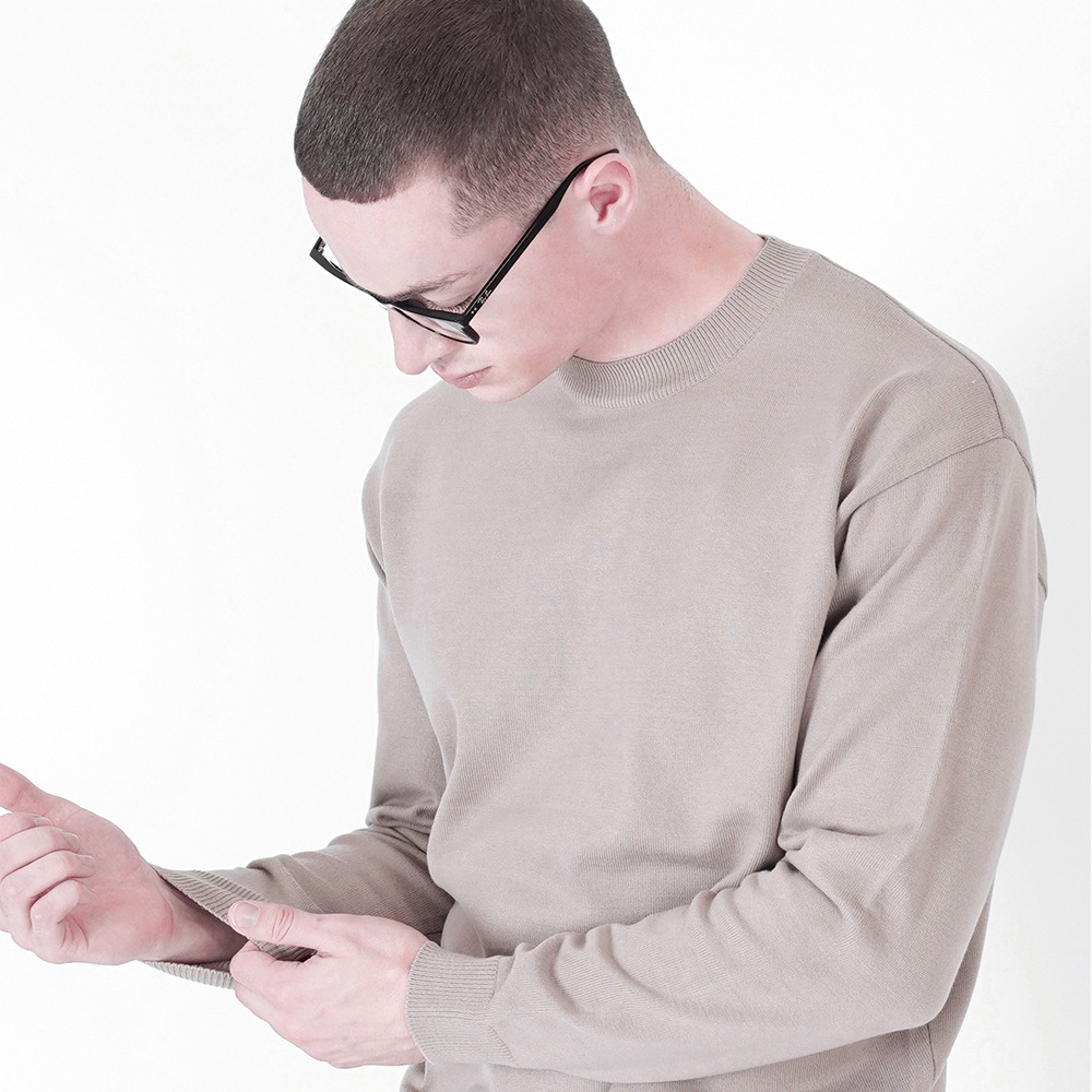 Heavy Basic Round Knit (Mocha) - 하고(HAGO)