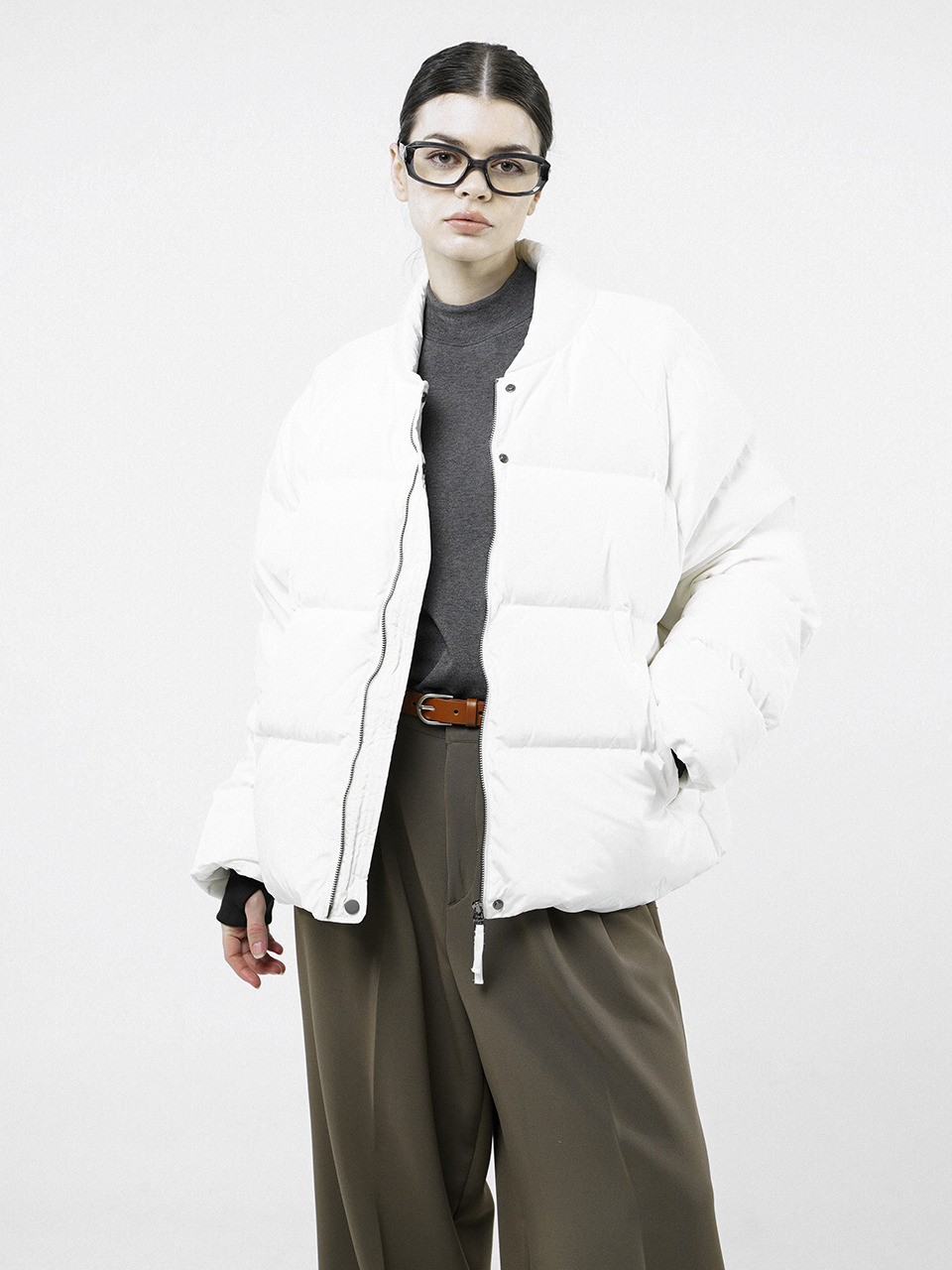 Duck Down Non-collar Padding (White) - HAGO(하고)
