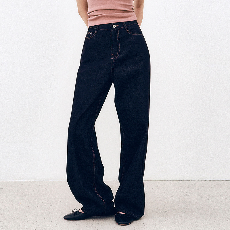 LW242 루즈 논페이드 셀비지 데님 팬츠 - 하고(HAGO)