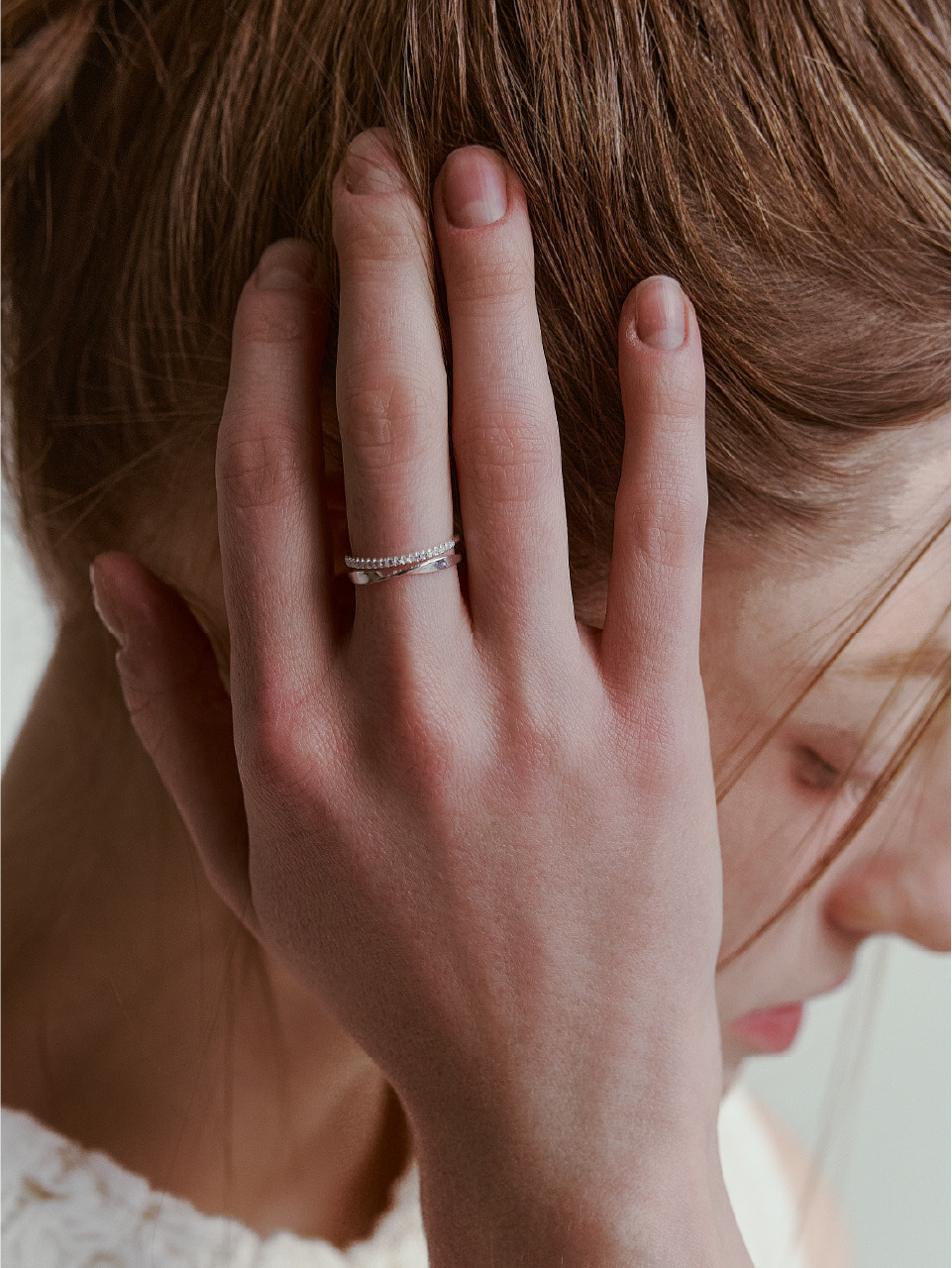 (silver 925) 슬림 퓨어리 두줄 반지 - HAGO(하고)