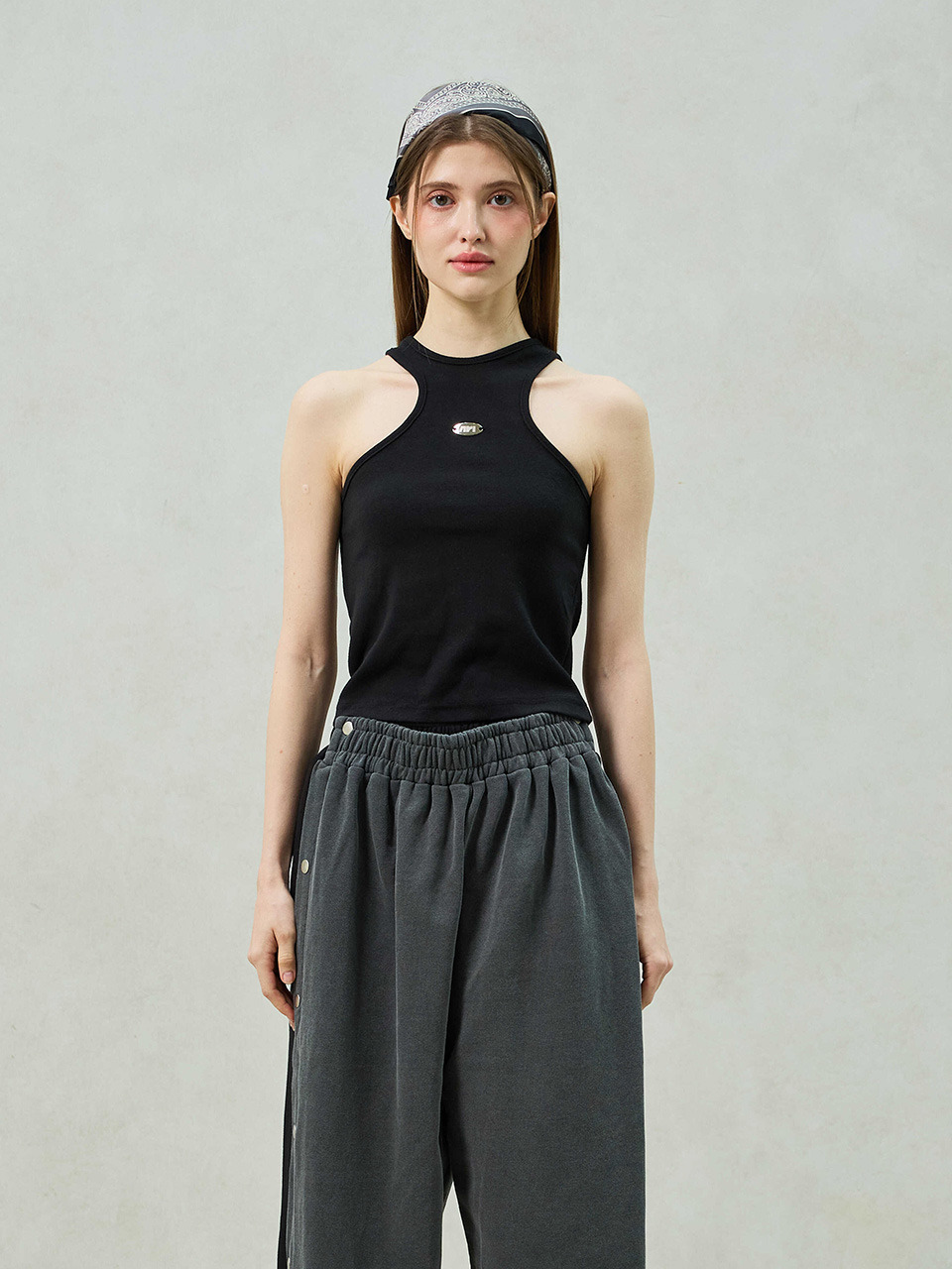 POPPY SLEEVELESS TOP / BLACK - HAGO(하고)