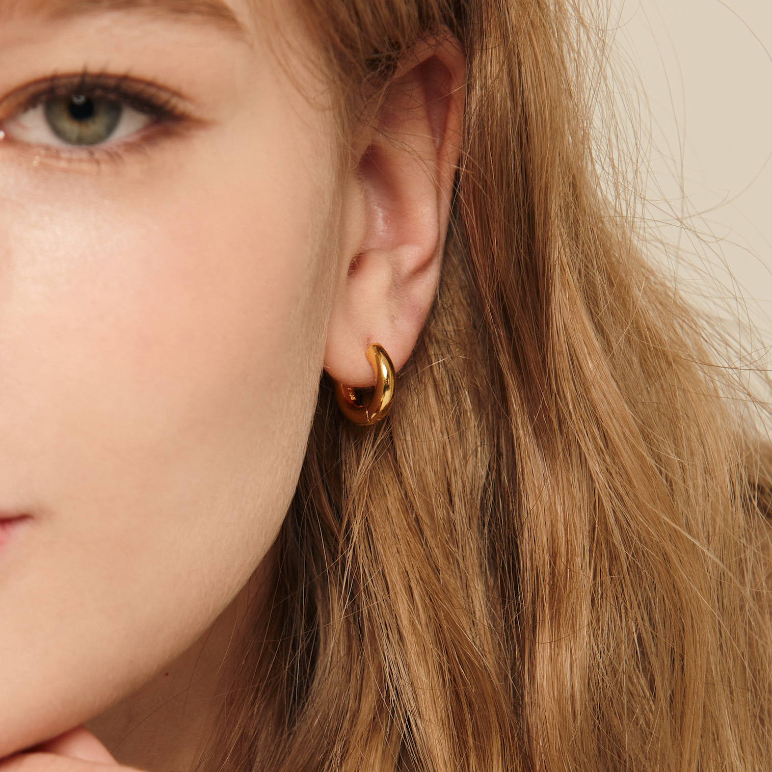 [925silver]Basic onetouch hoop earring(small) - HAGO(하고)