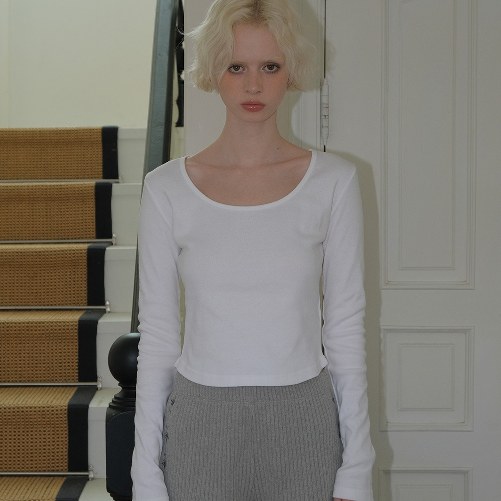 C BASIC U-NECK T-SHIRT_4COLORS - HAGO(하고)