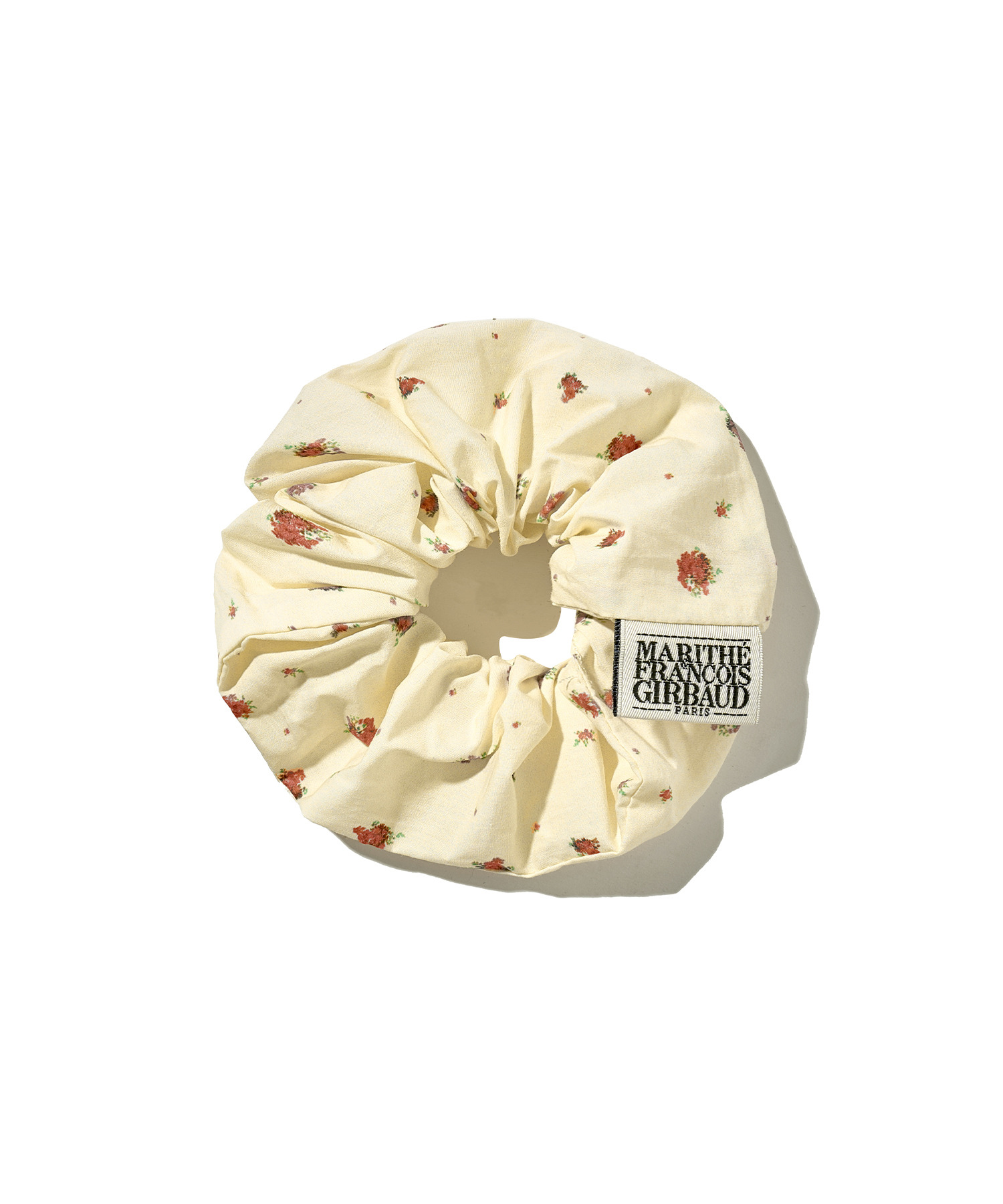 CLASSIC LOGO FLOWER HAIR SCRUNCHIE LIGHT YELLOW - HAGO(하고)