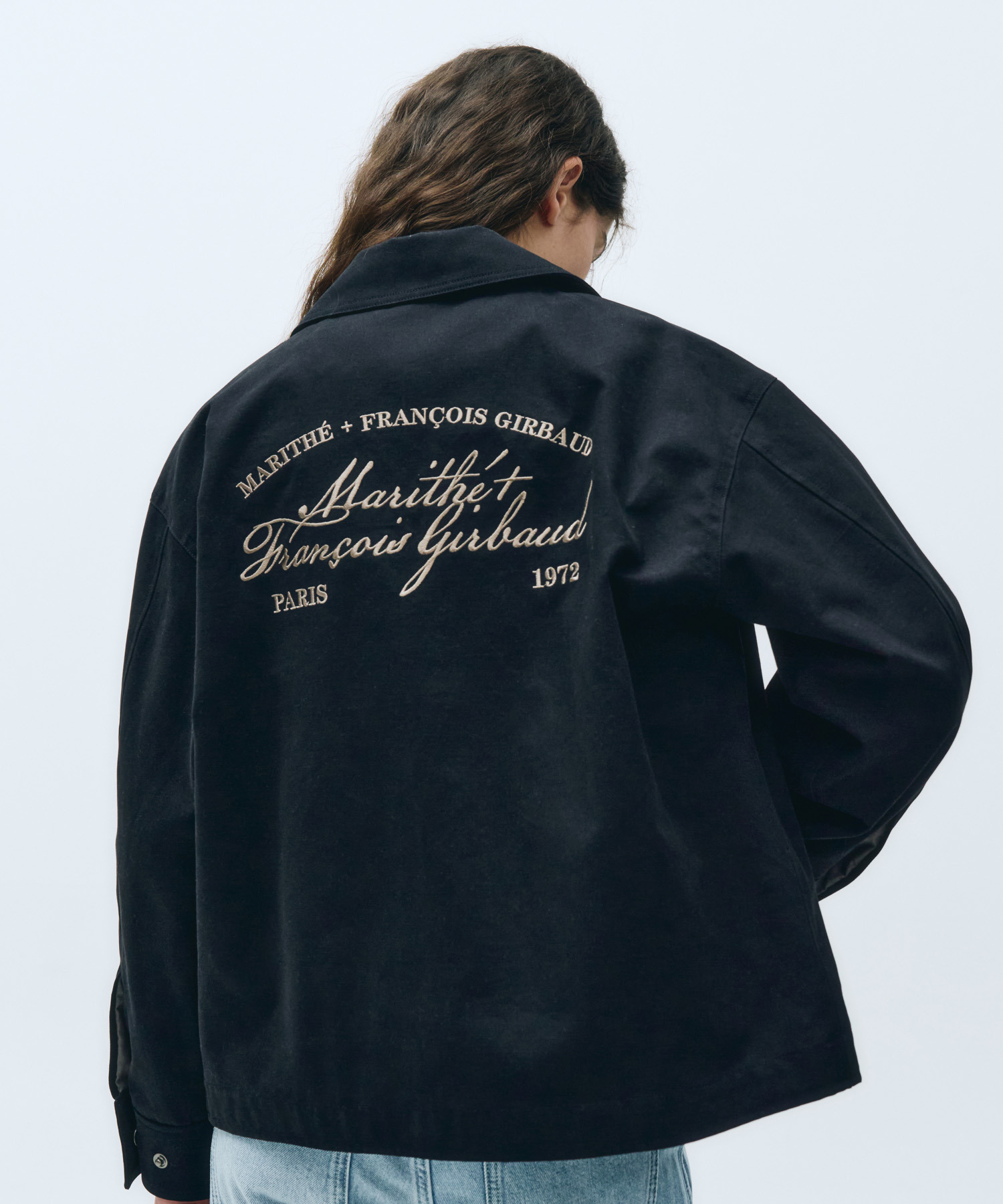 HALF COTTON JACKET NAVY - 하고(HAGO)