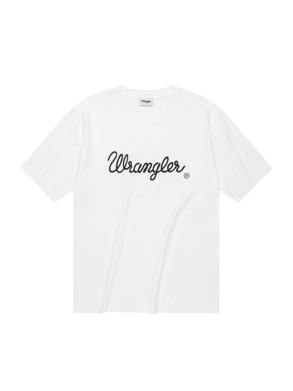 Rope Logo Basic T-Shirt White - 하고(HAGO)