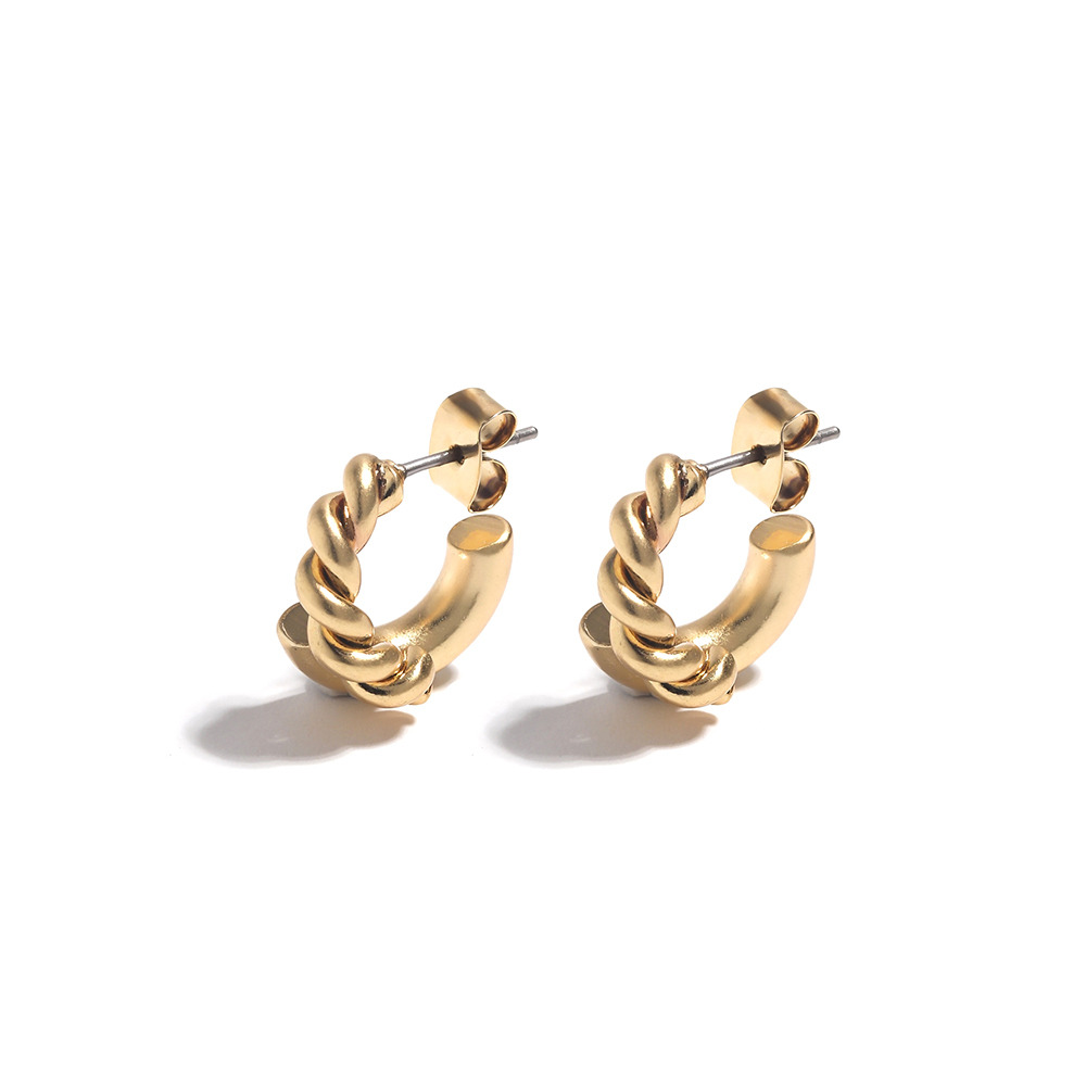 BE0070 GOLD EARRING - HAGO(하고)