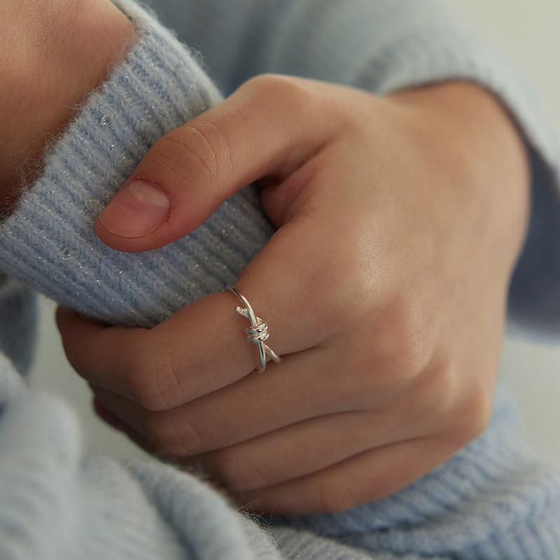 [925silver]Twist rope ring - 하고(HAGO)