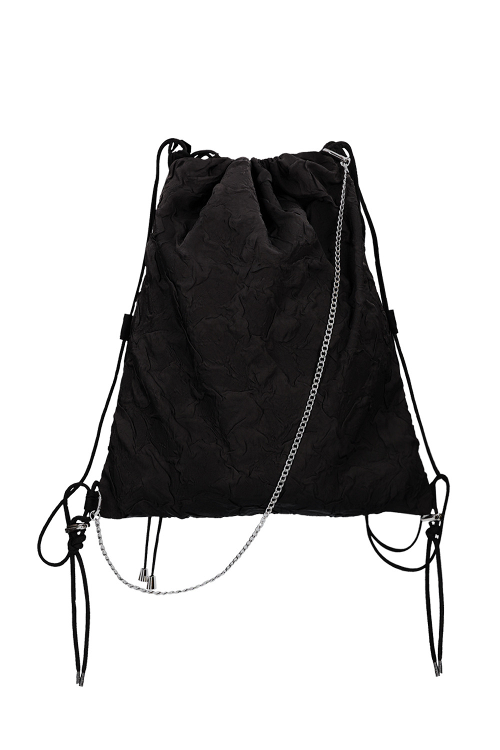 3WAY STRING BACK PACK (BLACK) - 하고(HAGO)