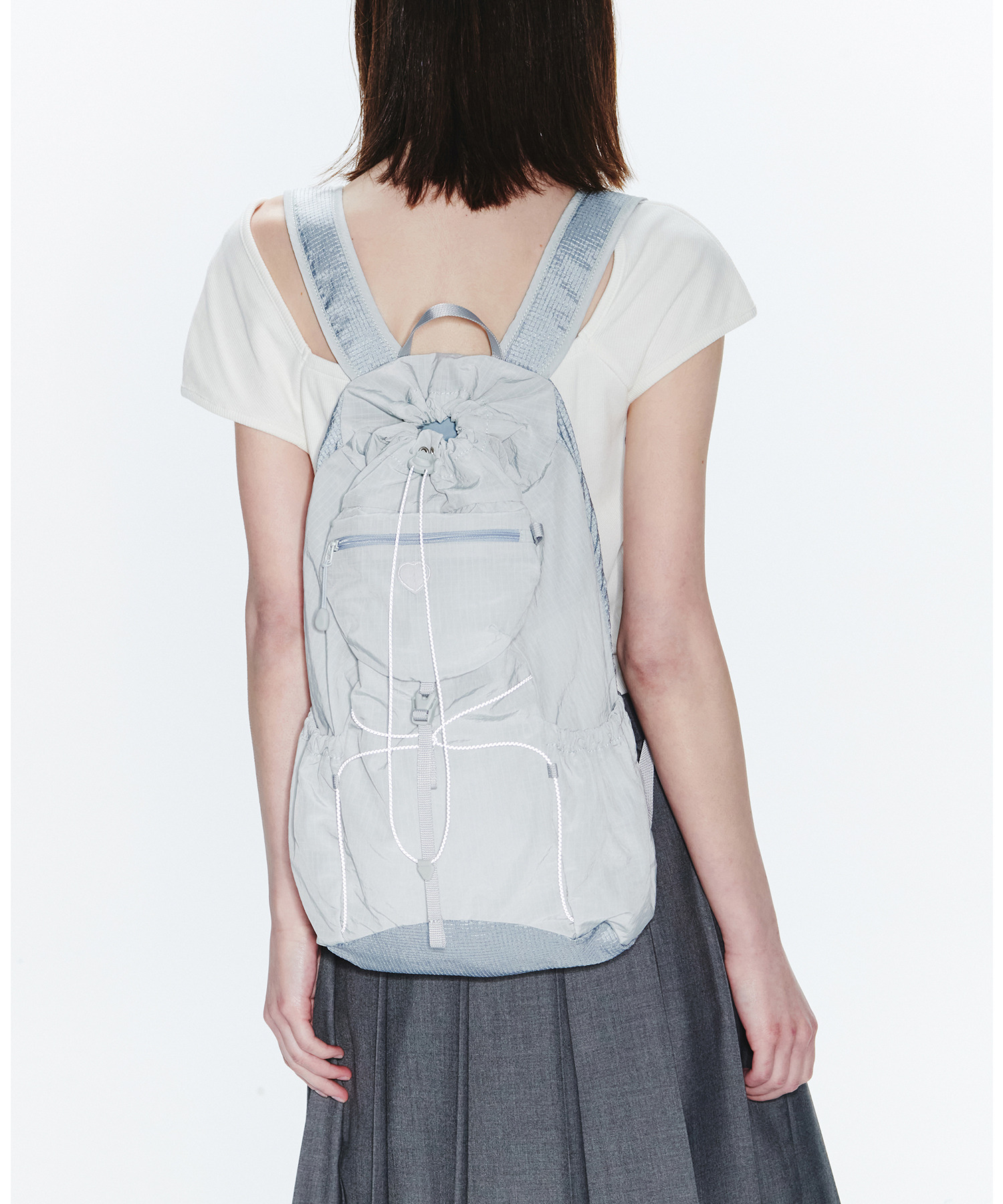[5/27 예약배송] AIRY POCKET BACKPACK - GREY - HAGO(하고)