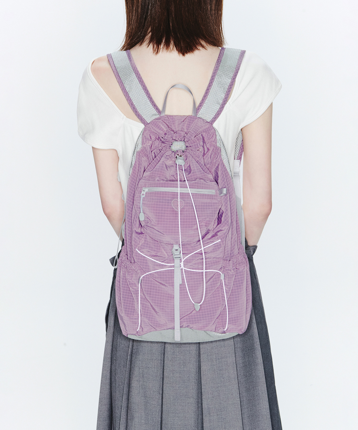 AIRY POCKET BACKPACK - PURPLE - HAGO(하고)