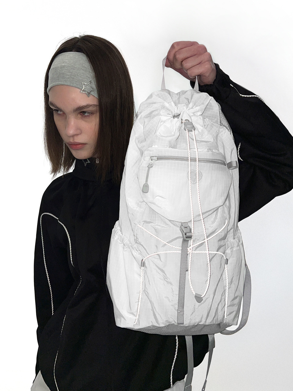 AIRY POCKET BACKPACK - WHITE - HAGO(하고)