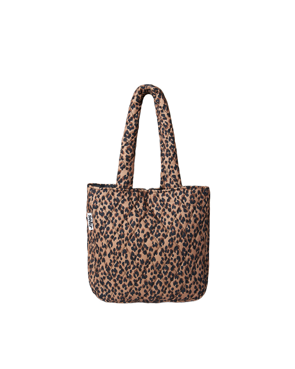Padded Leopard Medium Bag (Brown) - 하고(HAGO)